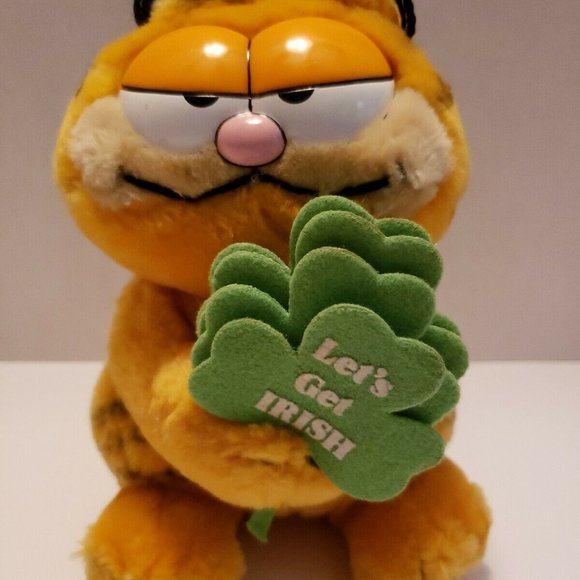 Toys | Vintage 1981 Garfield Plush Lets Get Irish 7 Inch | Poshmark